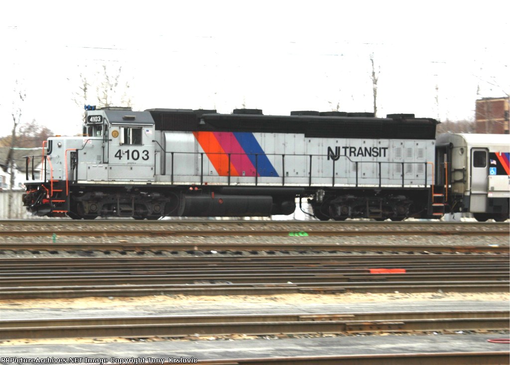 NJT 4103 A Former CNJ Locomotive Built in 1968